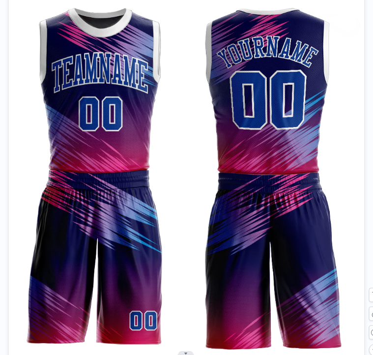 Custom Team Basketball Uniforms Reversible Basketball Jersey Set - Buy ...